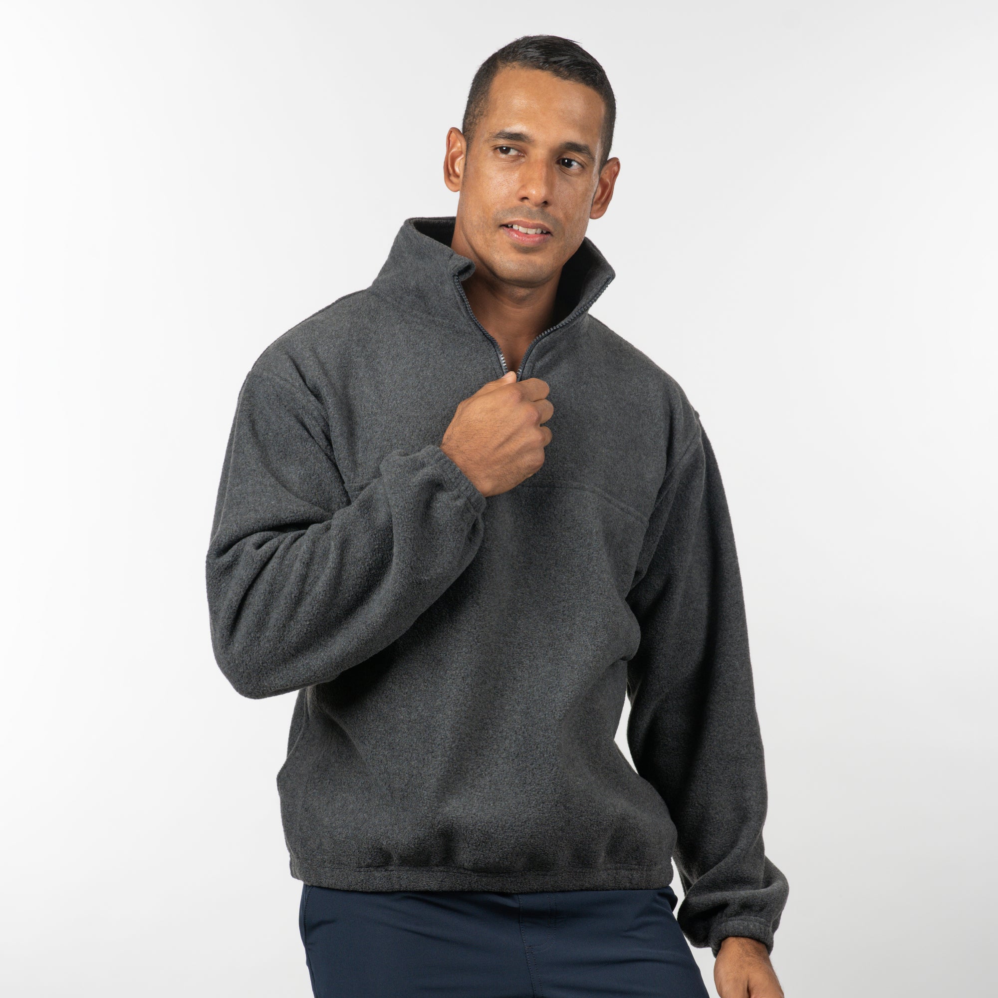 MENS 1/4 ZIP POLAR FLEECE PULLOVER - S3051 | Burnside Sierra Pacific ...