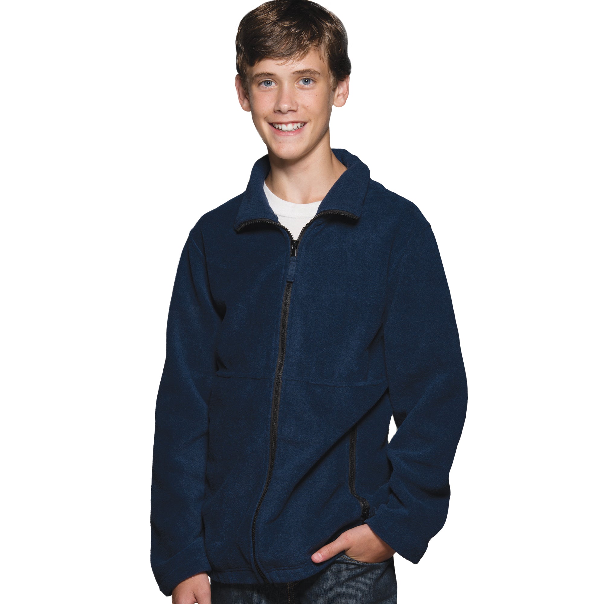 BOYS FULL ZIP POLAR FLEECE JACKET - S4061 | Burnside Sierra Pacific Apparel