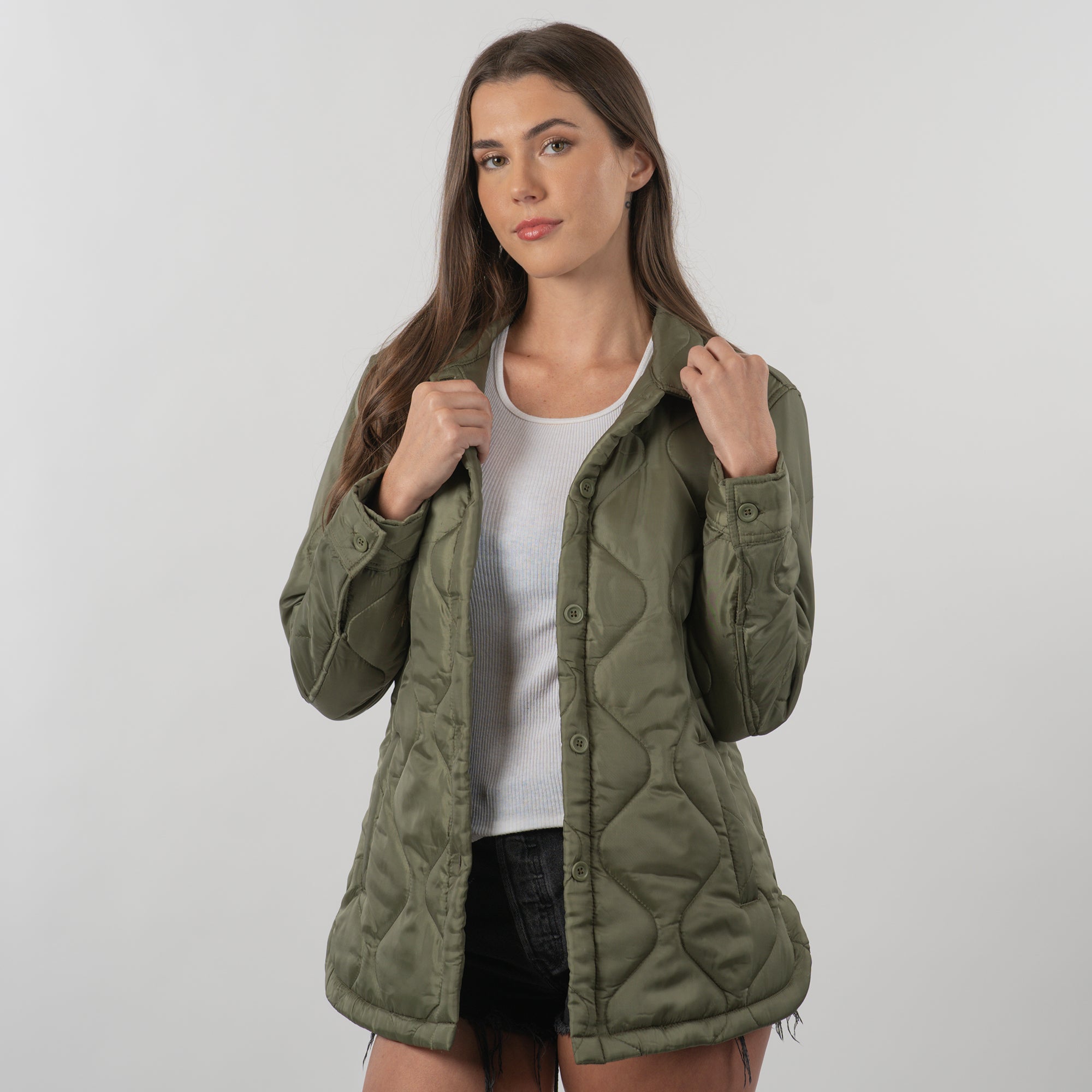 SPLIT COAST LADIES QUILTED JACKET - TC5729 | Burnside Sierra Pacific ...